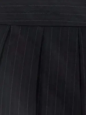 DUNST Pinstripe-print Pleated Skirt