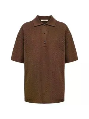 12 STOREEZ Pointelle-knit Jumper - Brown