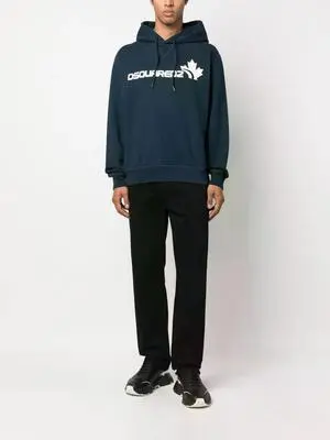 Dsquared2 Logo-print Long-sleeve Hoodie