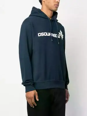 Dsquared2 Logo-print Long-sleeve Hoodie