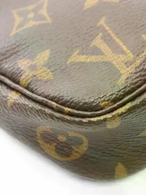 LOUIS VUITTON 2002 Monogram Pochette Accessoires Tote Bag - Brown