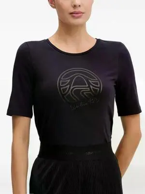 SPORTALM Logo-print Rhinestone-embellished T-shirt - Black