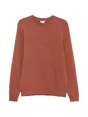 Sunspel Crew-neck Sweatshirt - Brown