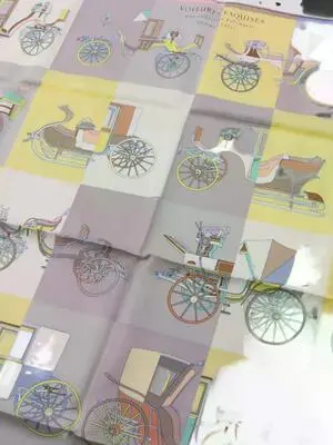 Hermès 2010s Voitures Exquises Scarf - Grey