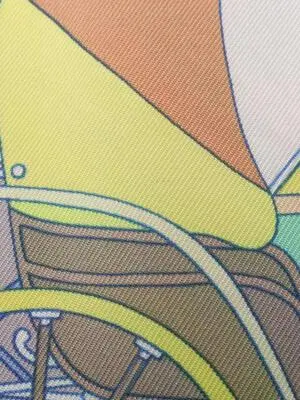 Hermès 2010s Voitures Exquises Scarf - Grey