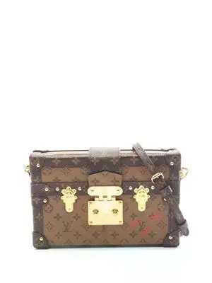 LOUIS VUITTON 2019 Monogram Petite Malle Crossbody Bag - Brown