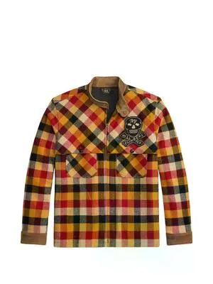 Ralph Lauren Plaid-wool Cat-patch Shirt Jacket - Yellow