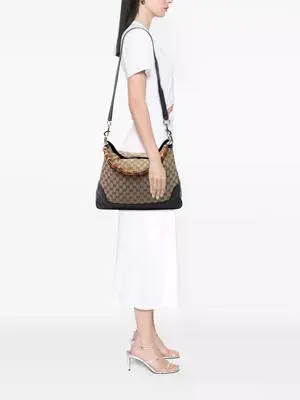Gucci 2016-2026 Gg Canvas Bamboo Diana Satchel