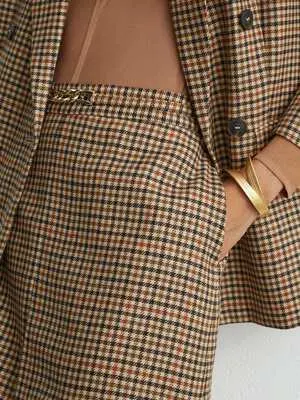 REISS Wool Hardware-detail Mini Skirt