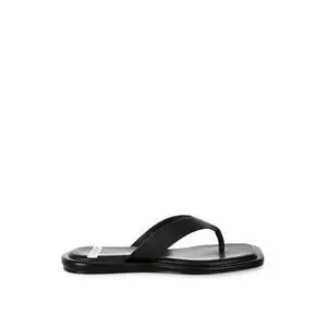 RAG & CO Makawi Thong Toe Slip Ons In By - Black