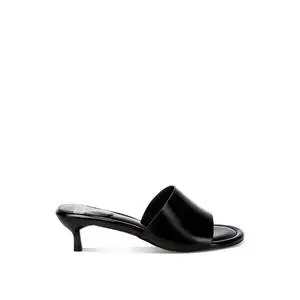 RAG & CO Vizzini Kitten Heel Sandals In Patent By - Black