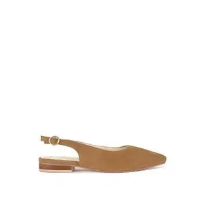 RAG & CO Hocane Real Suede Leather Slingback Sandals In Tan By - Brown