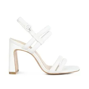 RAG & CO Avianna Slim Block Heel Sandal By - White