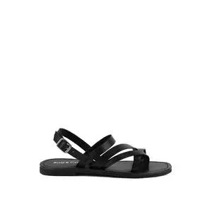 RAG & CO Sloana Strappy Flat Sandals By - Black