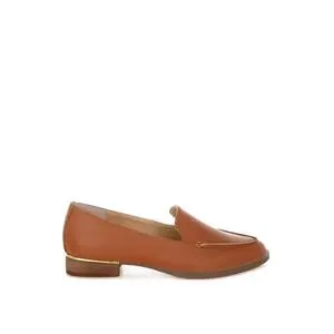 RAG & CO Anna Tan Suede Leather Loafers By - Brown