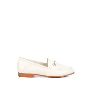 RAG & CO Dareth Horsebit Flat Heel Loafers In Off By - White