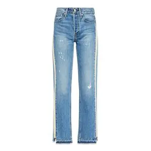 NOEND Remastered Upcycled Crop Straight Jeans