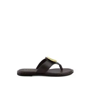 RAG & CO Kathleen Embellished Slip-on Thong Sandals By - Brown