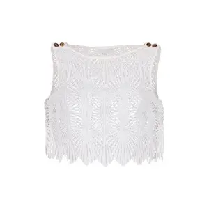ZETAYE Maxine Deco Lace Top - White