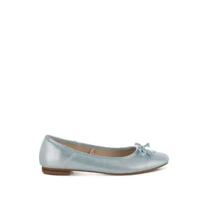 RAG & CO Agshin Metallic Ballet Flats In Baby By - Blue