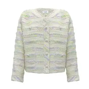 RIVIERA SOIRÉE Abby Round-neck Tweed Jacket