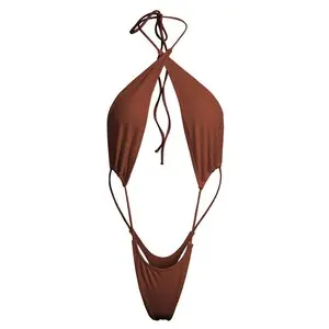 MINIMALE ANIMALE New Belafonte One Piece Swimsuit Skinny Dip - Brown
