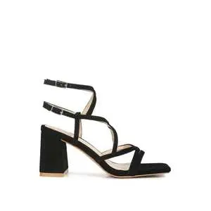 RAG & CO Fiorella Strappy Block Heel Sandals By - Black
