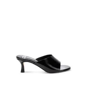 RAG & CO Maude Slip On Kitten Heels In Patent By - Black