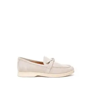RAG & CO Neutrals Nautica Genuine Suede Knot Detailed Loafers In By - Beige