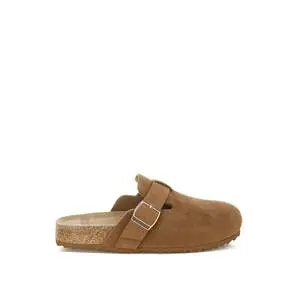RAG & CO Ratiha Buckle Accent Slip-on Footbed Mules In Tan By - Brown