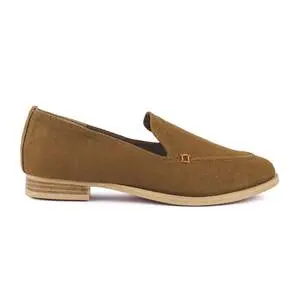 RAG & CO Bougie Tan Organic Canvas Loafers By - Brown