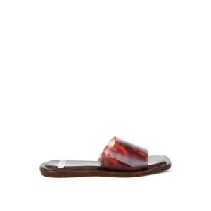 RAG & CO Aponi Tinted Strap Slip Ons In Leopard By - Brown