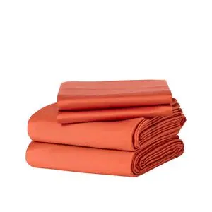 CANADIAN DOWN & FEATHER COMPANY Sheet Set Four Piece, Twin / Single Persimmon - Red
