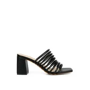 RAG & CO Fairleigh Strappy Slip On Sandals By - Black