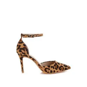 RAG & CO Ushra Microfiber Stiletto Sandals In Leopard By - Brown
