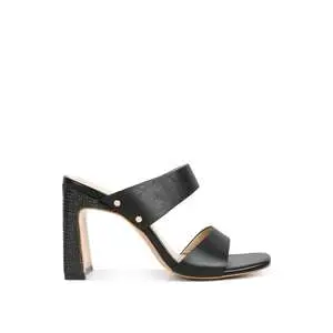 RAG & CO Alodia Slim Block Heel Sandals In By - Black