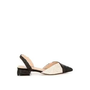 RAG & CO Kinjay Pointy Toe Slingback Sandals In By - Black
