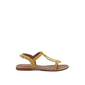 RAG & CO Feodora Flat Slip-on Sandals By - Yellow