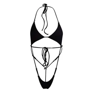 MINIMALE ANIMALE Bijou Onesie One Piece Swimsuit Dark Seas - Black