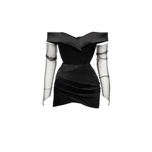 BENEDETTO Off-shoulder Mini Dress