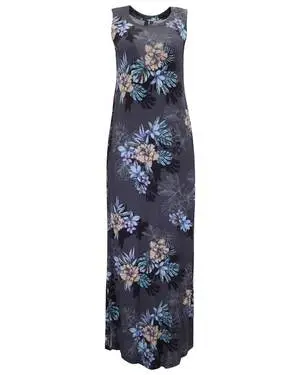 LORDS OF HARLECH Trudy Exotic Floral Sleeveless Midi Dress - Black