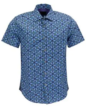 LORDS OF HARLECH George Tribal Printed Button Up Shirt