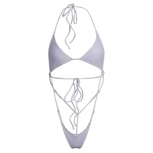 MINIMALE ANIMALE Bijou Onesie One Piece Swimsuit Sunblock - White