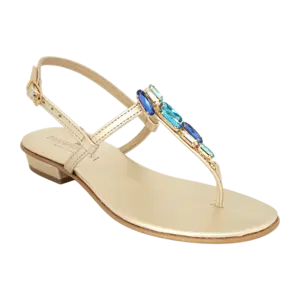 DAMAPREZIOSA Selene Sapphire Jewel Sandal