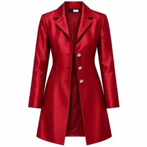 RICHA SHARMA Handcrafted Legacy Silk Coat In Deep