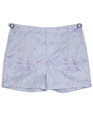 LORDS OF HARLECH Neptune Marakesh Paisley Helio Tailored Swim Short - Purple