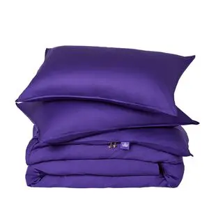 CANADIAN DOWN & FEATHER COMPANY Duvet Cover Set With Three Sided Zipper, Us King / Uk Super King Dusk - Purple