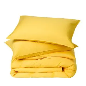 CANADIAN DOWN & FEATHER COMPANY Duvet Cover Set With Three Sided Zipper, Us King / Uk Super King Maize - Yellow