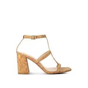 RAG & CO Neutrals Mirabella Open Square Toe Block Heel Sandals In Natural By - Black