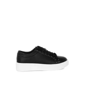 RAG & CO Strider Studs Embellished Chunky Sneakers In By - Black